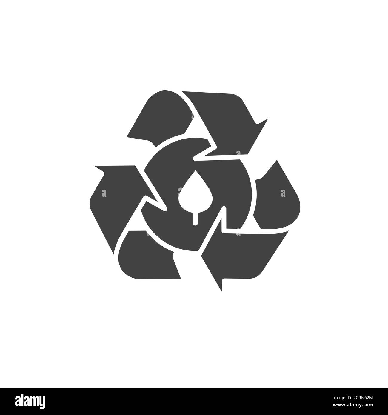 Recycled materials symbol Stock Vector Images - Alamy