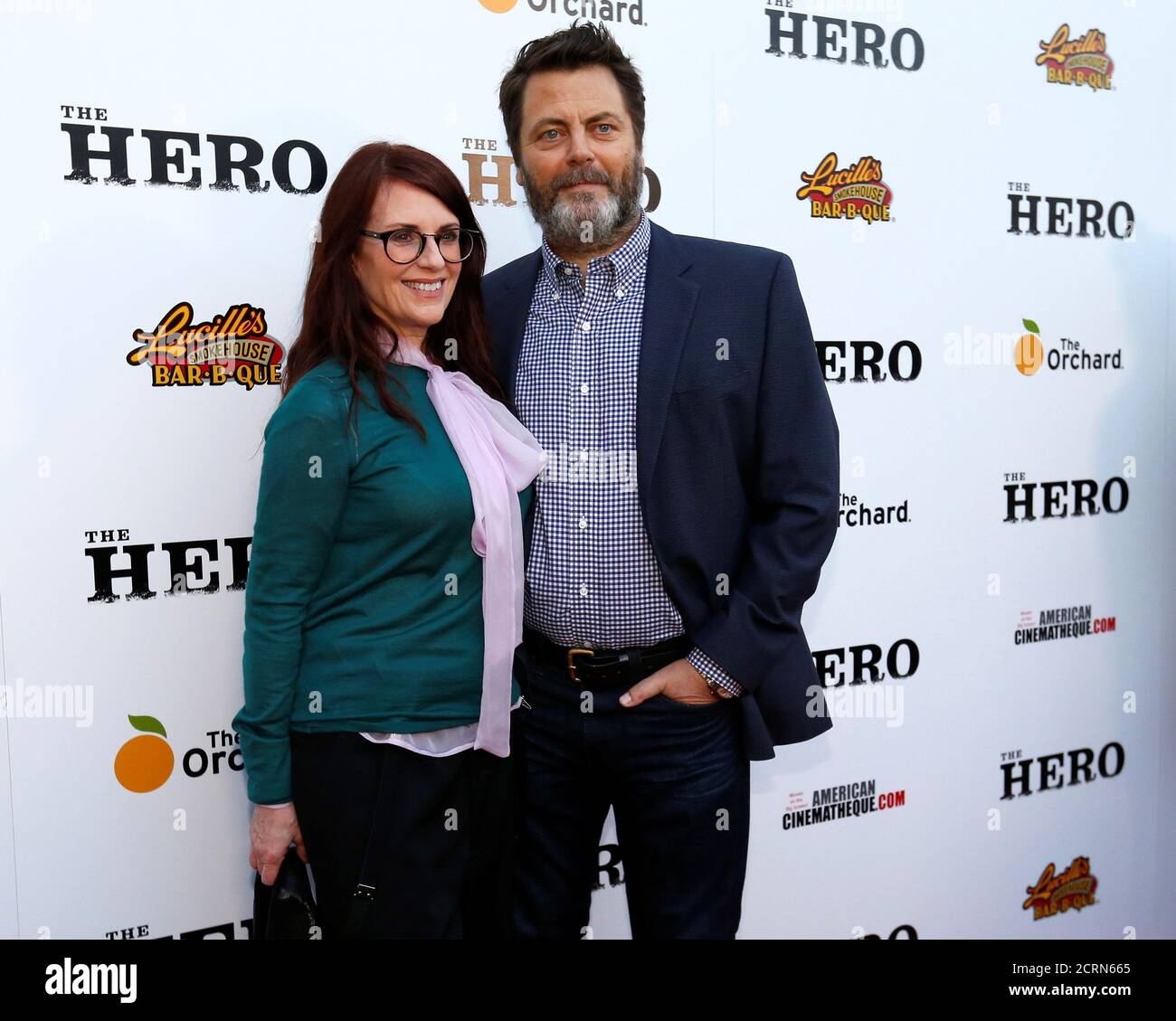 Megan mullally nick offerman hi-res stock photography and images - Alamy