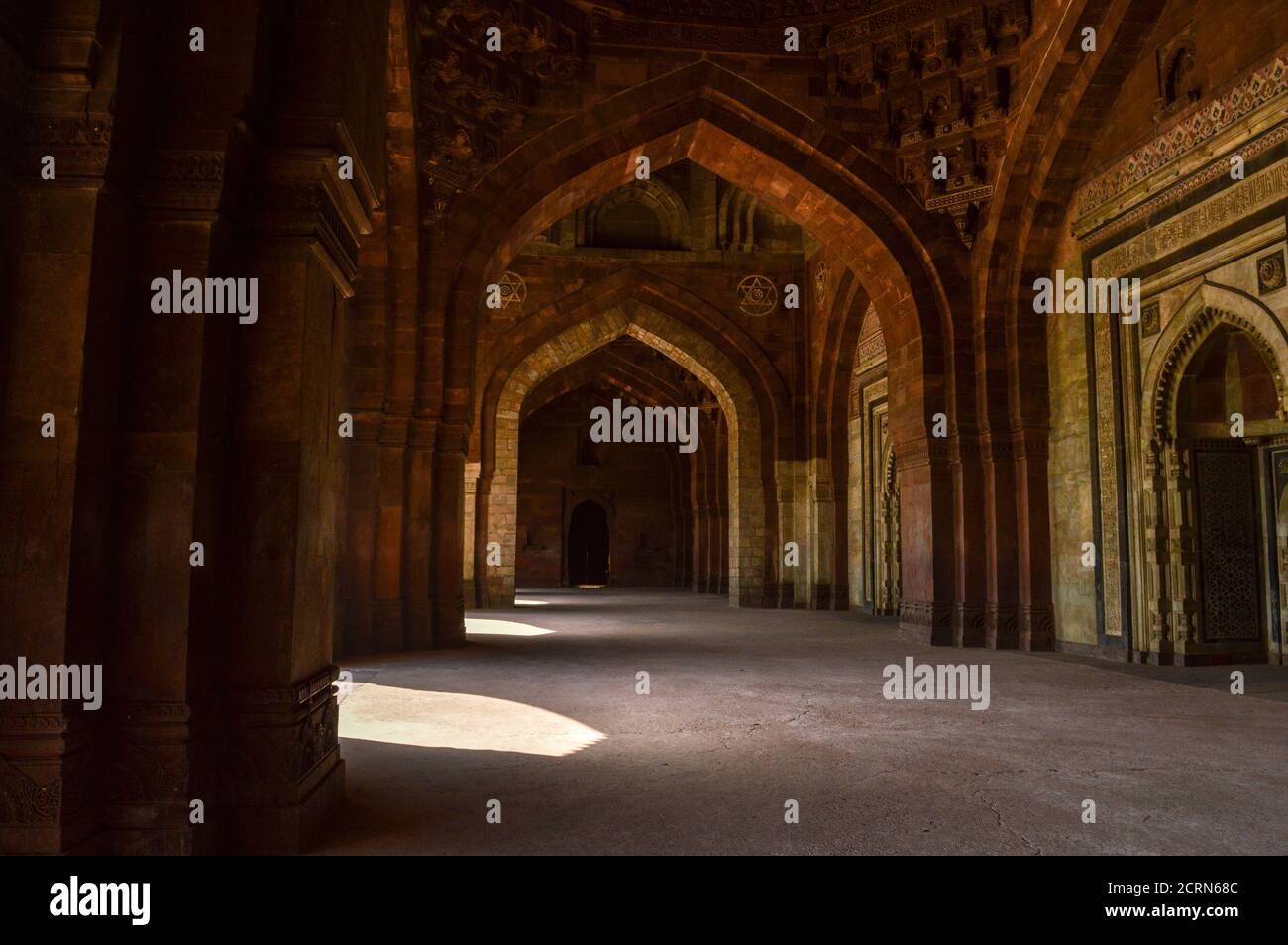 A mesmerizing view of architecture of main tomb at old fort from inside ...