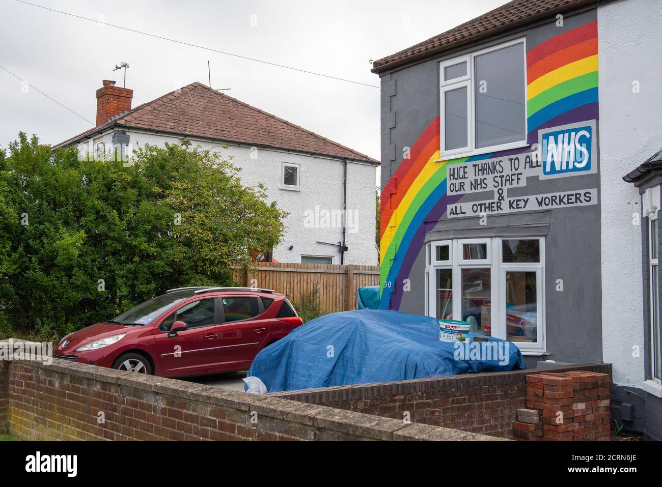 Lincolnshire's tribute to NHS, Stay at home, clap for carers, lockdown ...