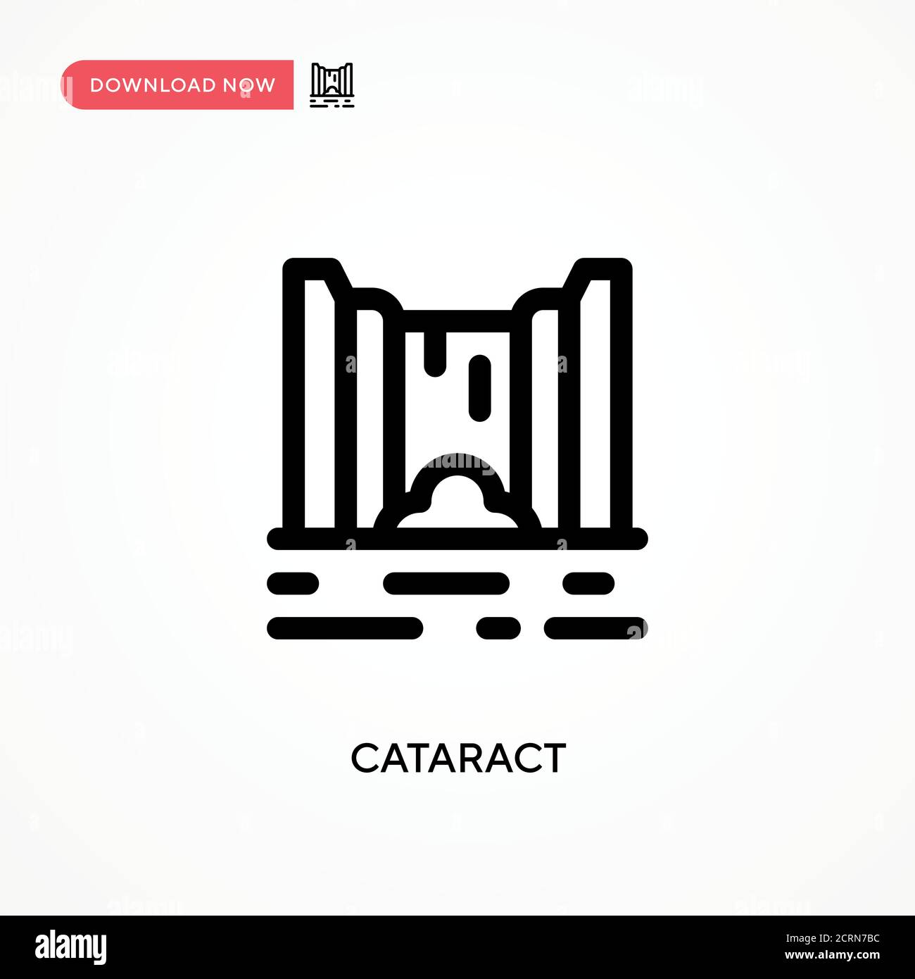 Cataract Simple vector icon. Modern, simple flat vector illustration ...