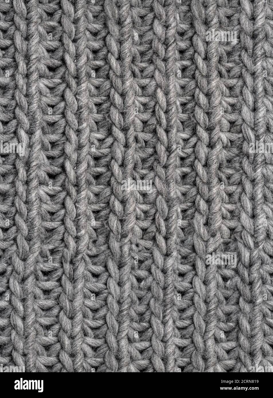 Seamless pattern of light grey knitting texture Stock Photo - Alamy