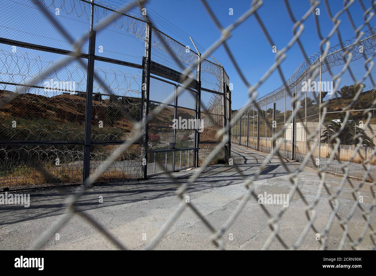 Border europe barrier spain hi-res stock photography and images - Alamy