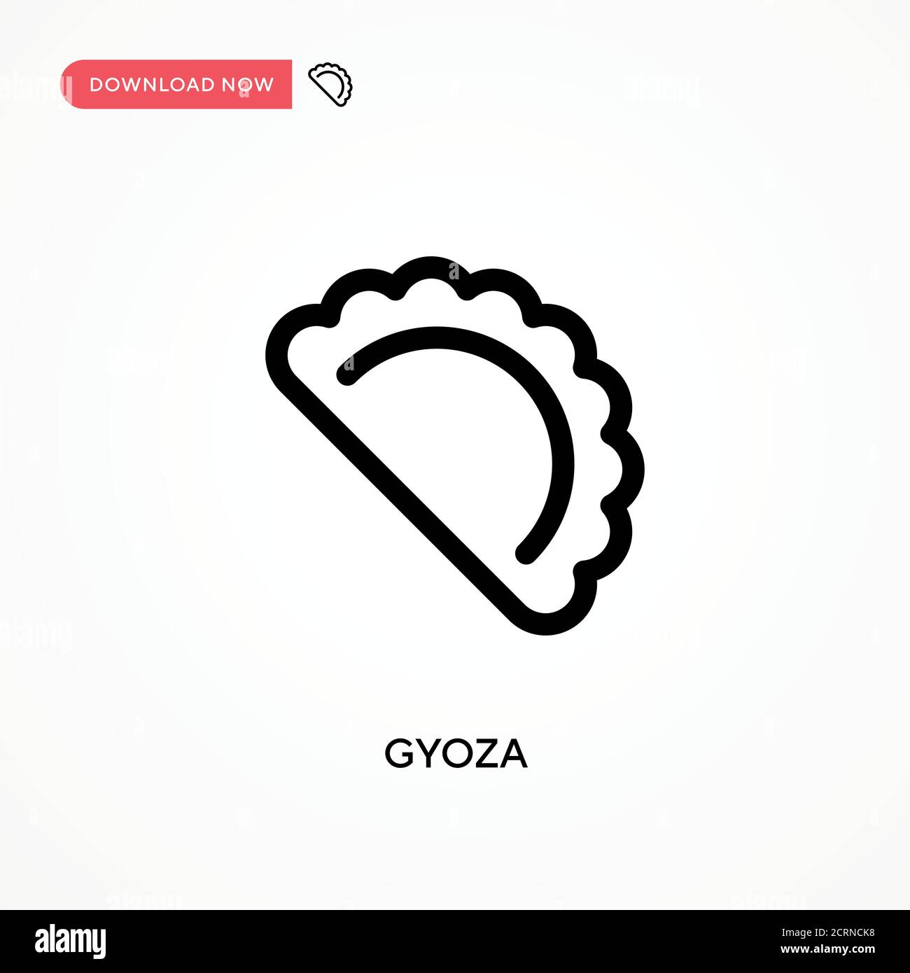 Gyoza vector vectors hi-res stock photography and images - Alamy