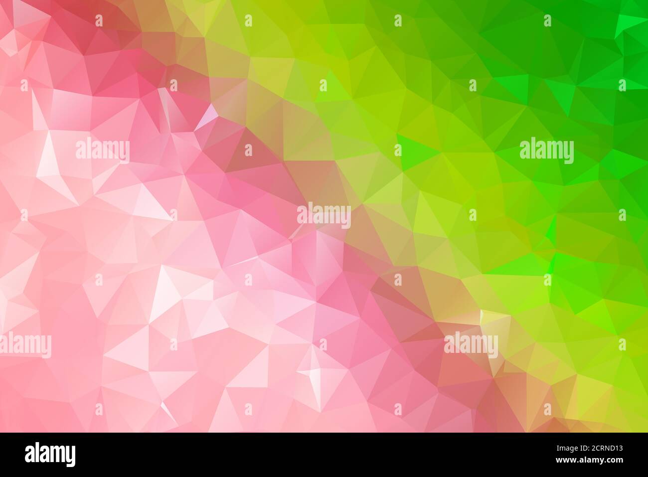 Pink & Green Crystals Triangles Abstract Low Poly Gradient Polygonal ...