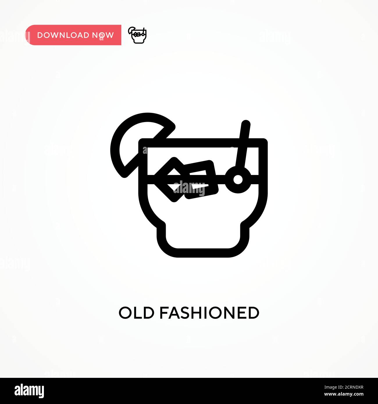Old fashioned Simple vector icon. Modern, simple flat vector illustration for web site or mobile ...