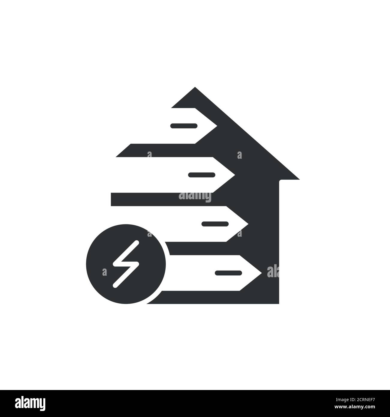 Home energy efficiency glyph black icon. Smart eco house improvement ...