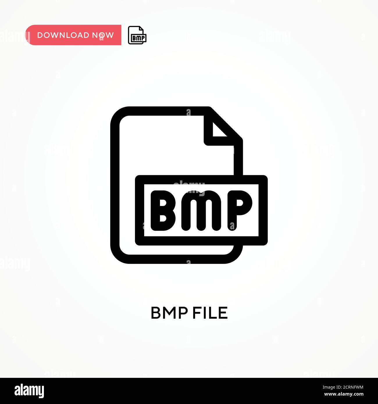 Bmp file Simple vector icon. Modern, simple flat vector illustration ...