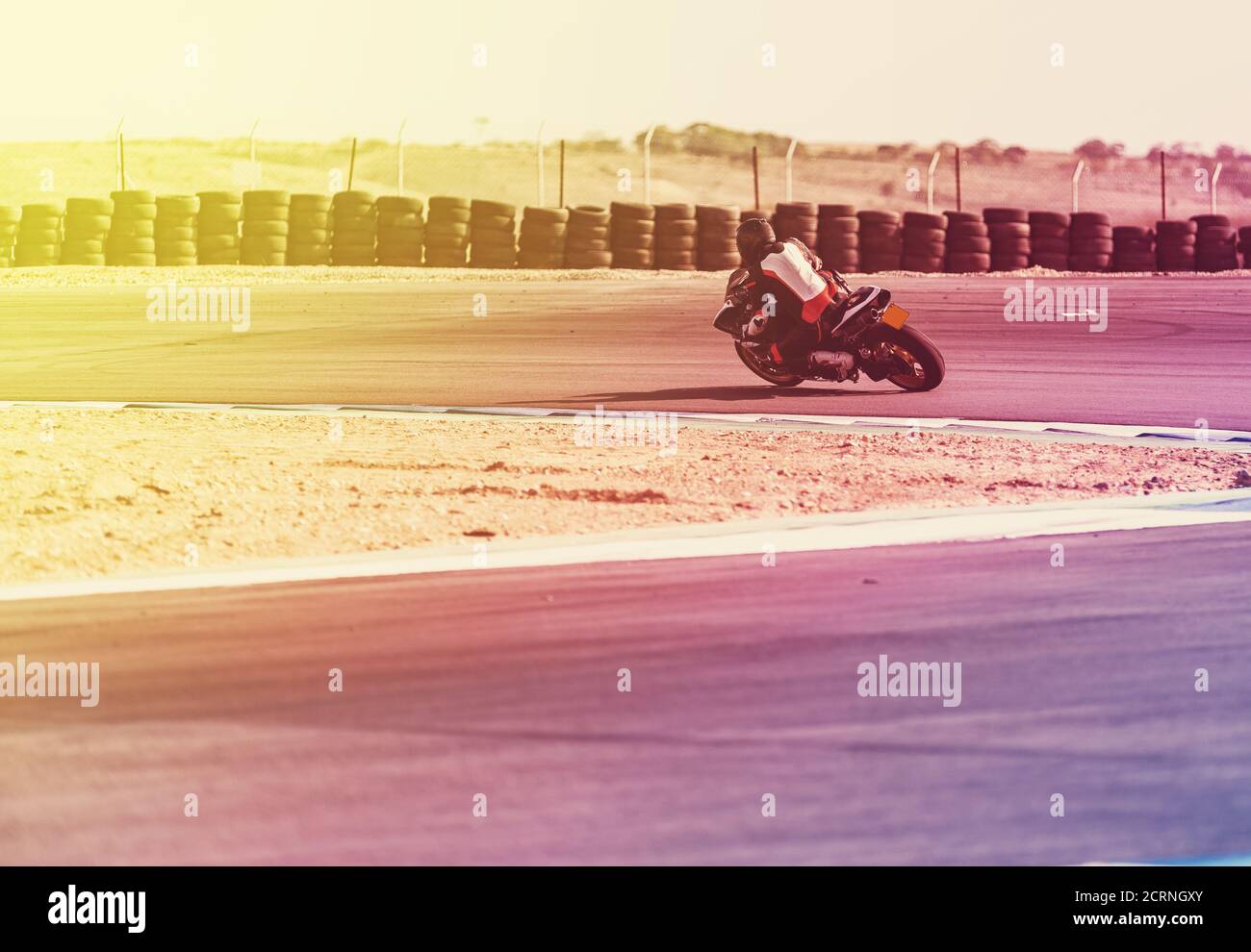 Motorcycle on a race track hi-res stock photography and images - Alamy