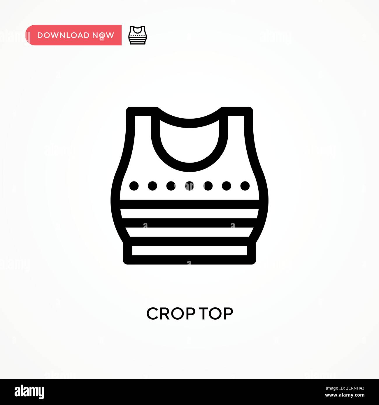 White crop shirt Stock Vector Images - Alamy