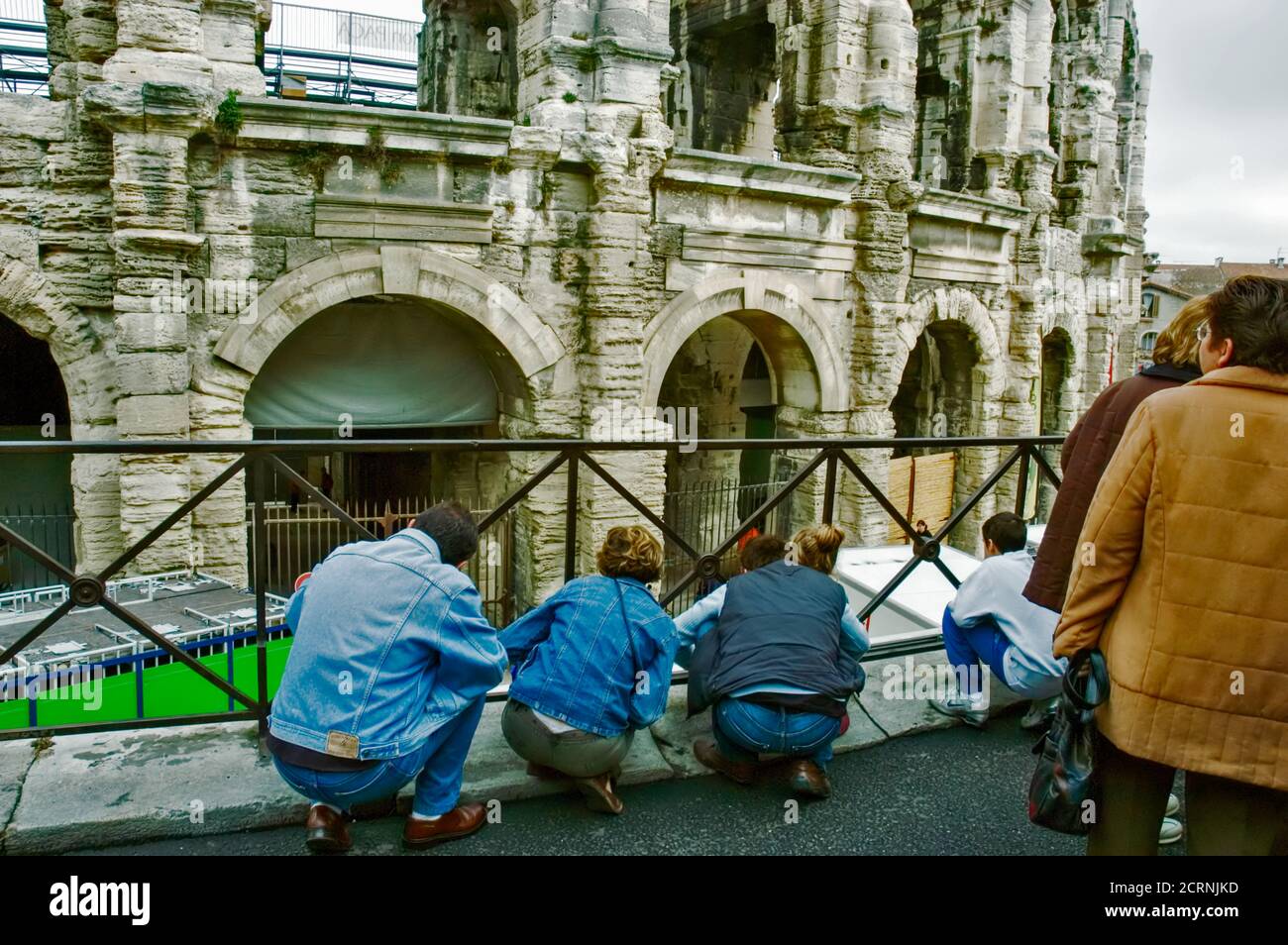 Arles, France - French Family on Street during Feria Bull Fighting ...
