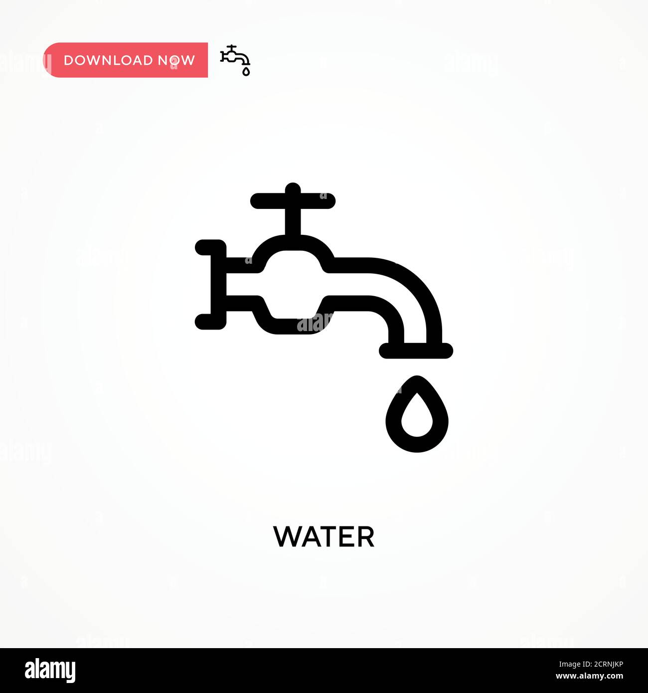 Water Simple vector icon. Modern, simple flat vector illustration for ...