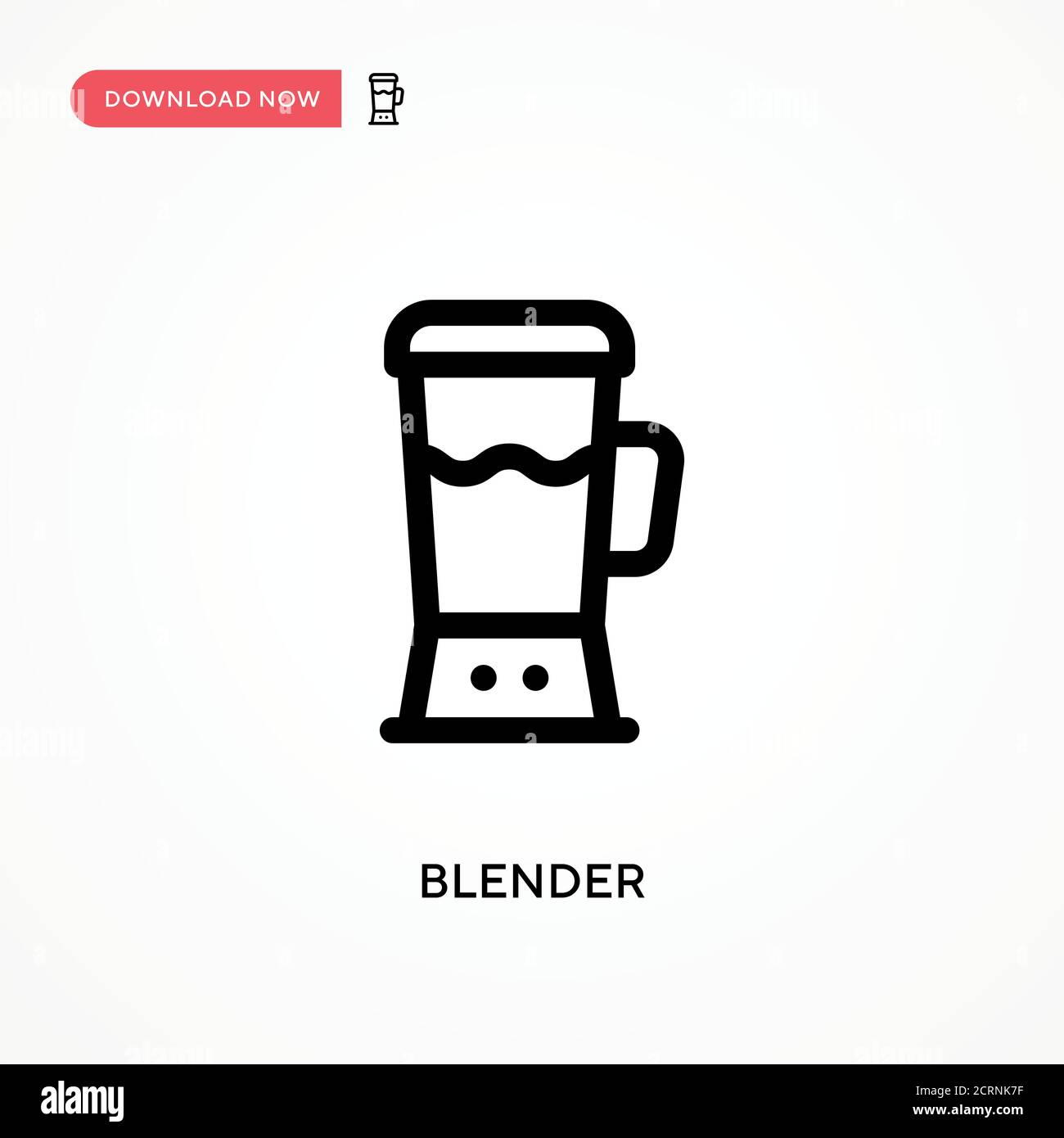 Blender Simple vector icon. Modern, simple flat vector illustration for ...