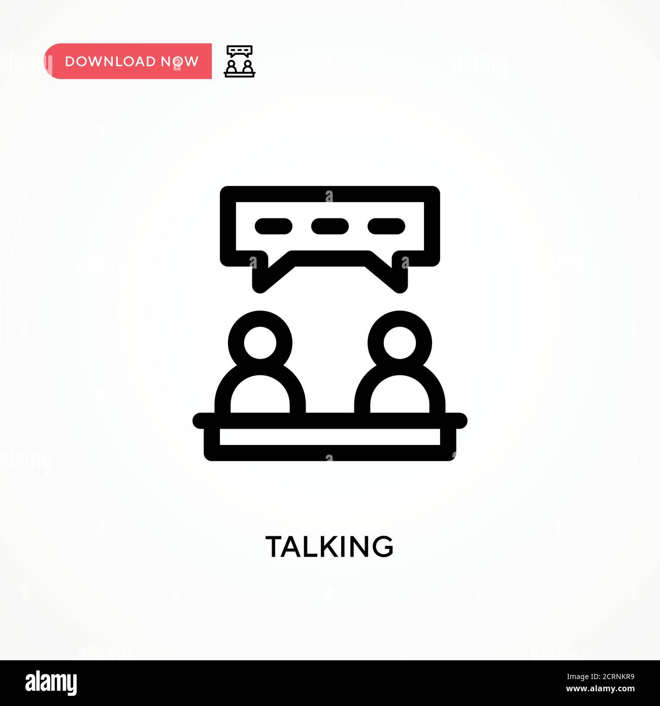 Talking Simple vector icon. Modern, simple flat vector illustration for ...