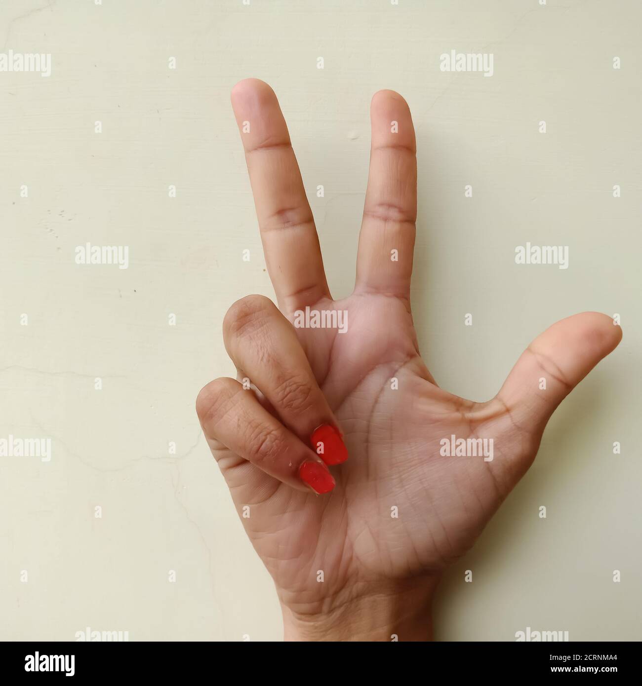 Sign language, A collage of the American sign language numerical number ...