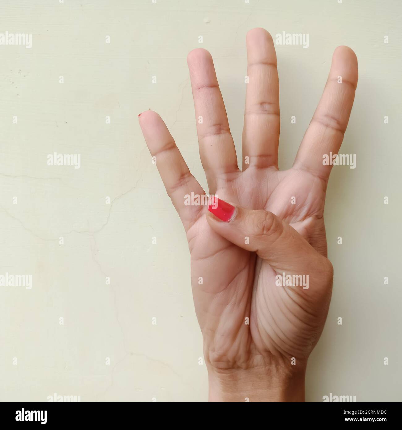 Sign language, A collage of the American sign language numerical number ...