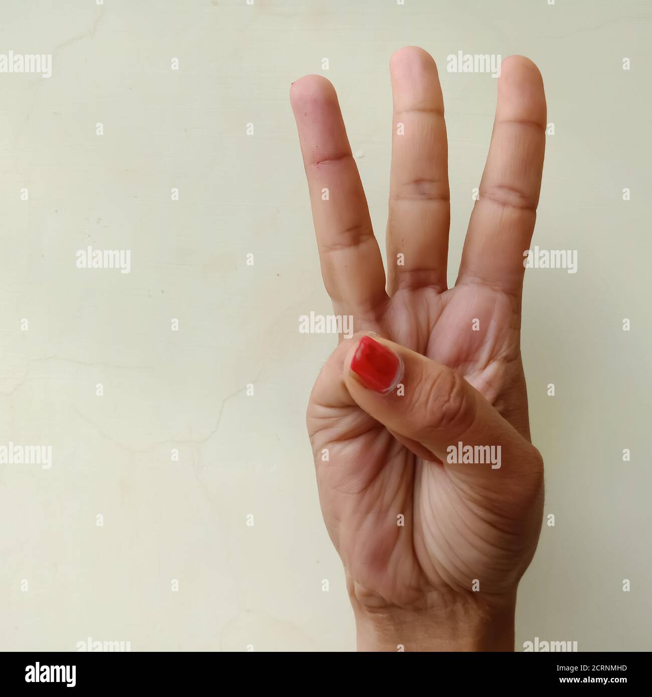 Sign language, A collage of the American sign language numerical number ...