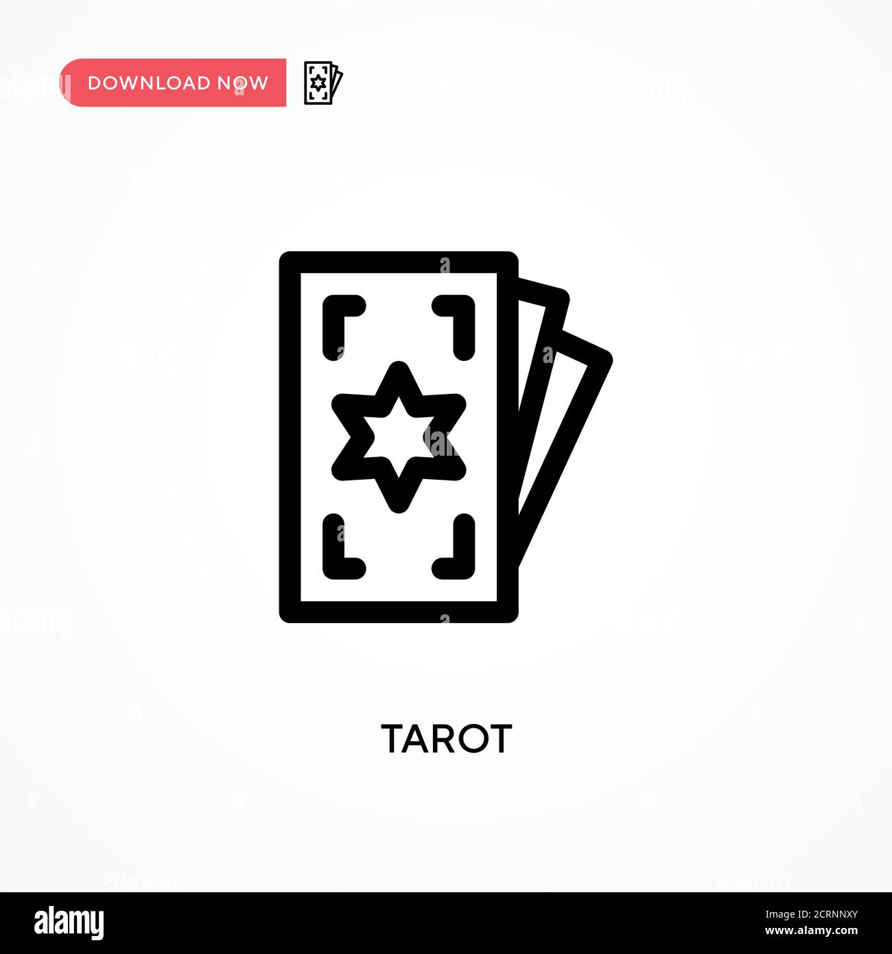 Tarot Simple vector icon. Modern, simple flat vector illustration for ...