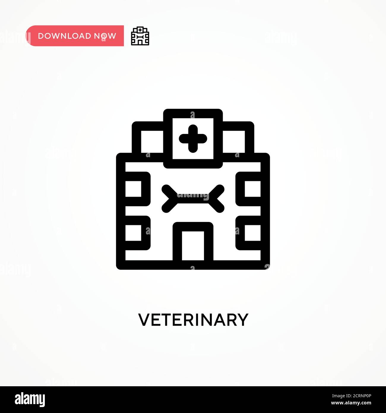 Veterinary Simple vector icon. Modern, simple flat vector illustration ...