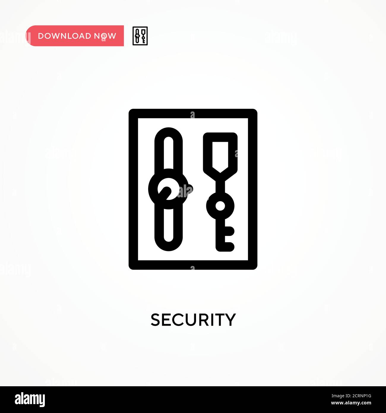 Security Simple vector icon. Modern, simple flat vector illustration ...