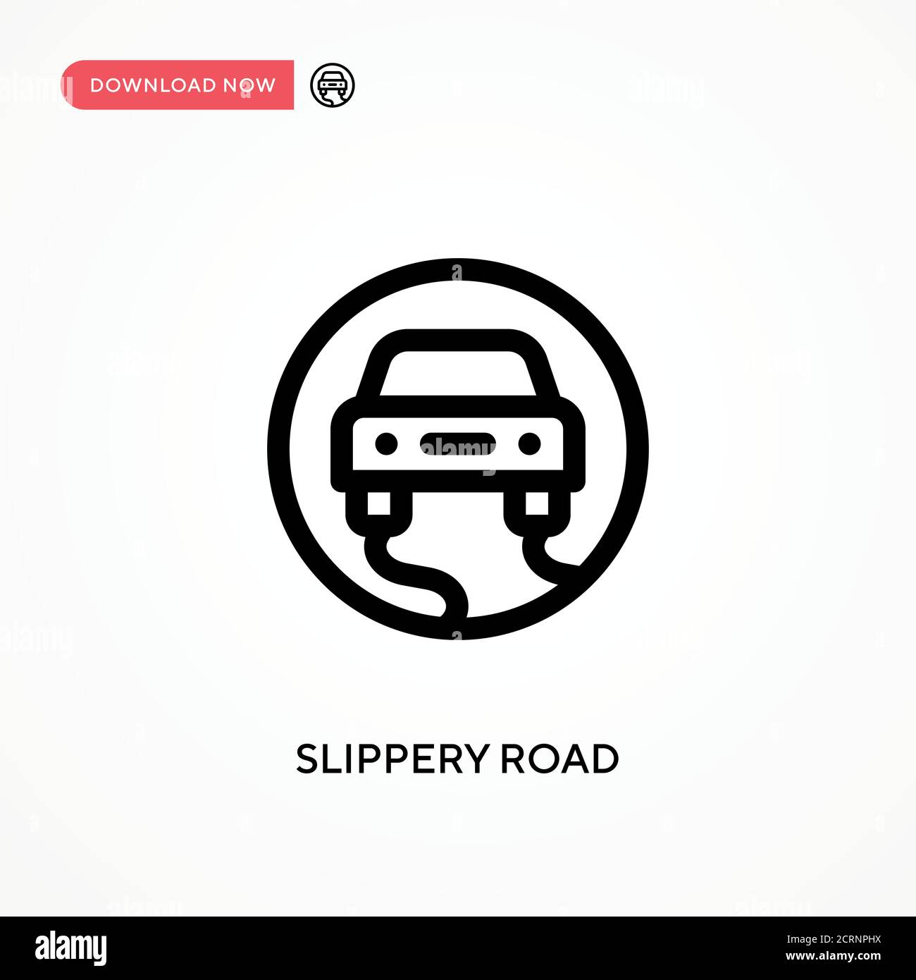 Caution track slippery when wet sign Stock Vector Images - Alamy