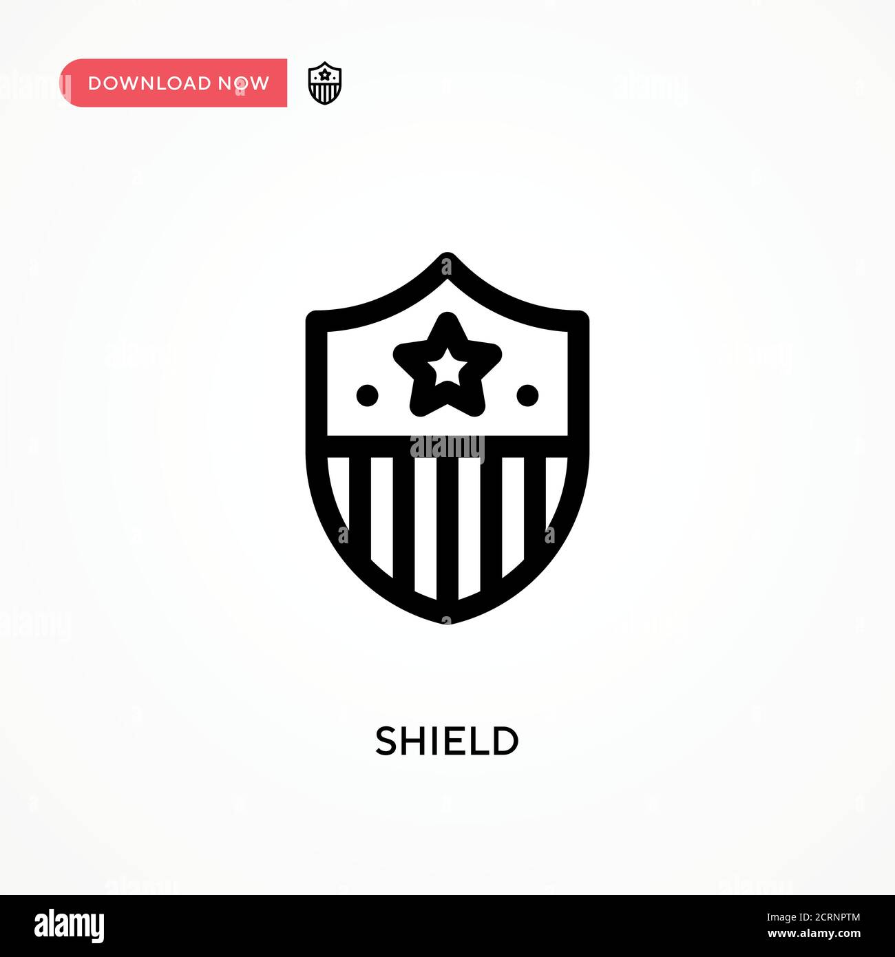 Shield Simple vector icon. Modern, simple flat vector illustration for ...