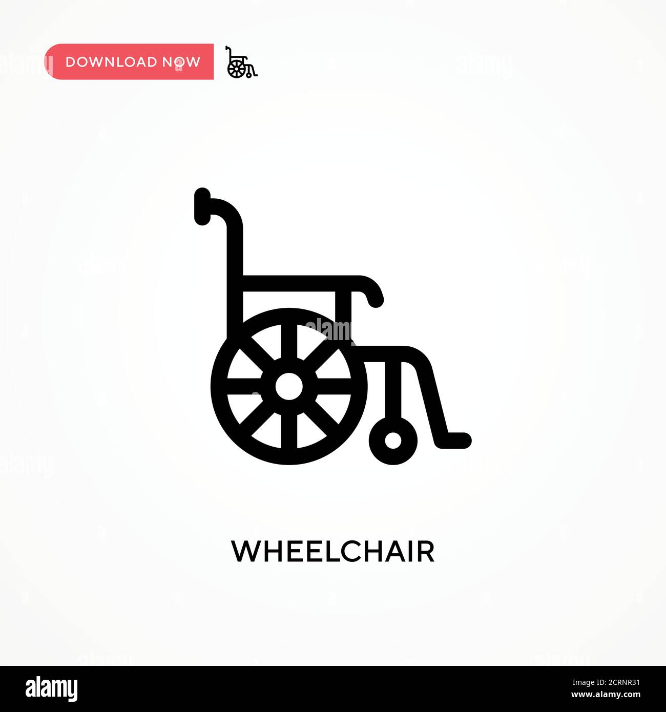 Wheelchair Simple vector icon. Modern, simple flat vector illustration ...