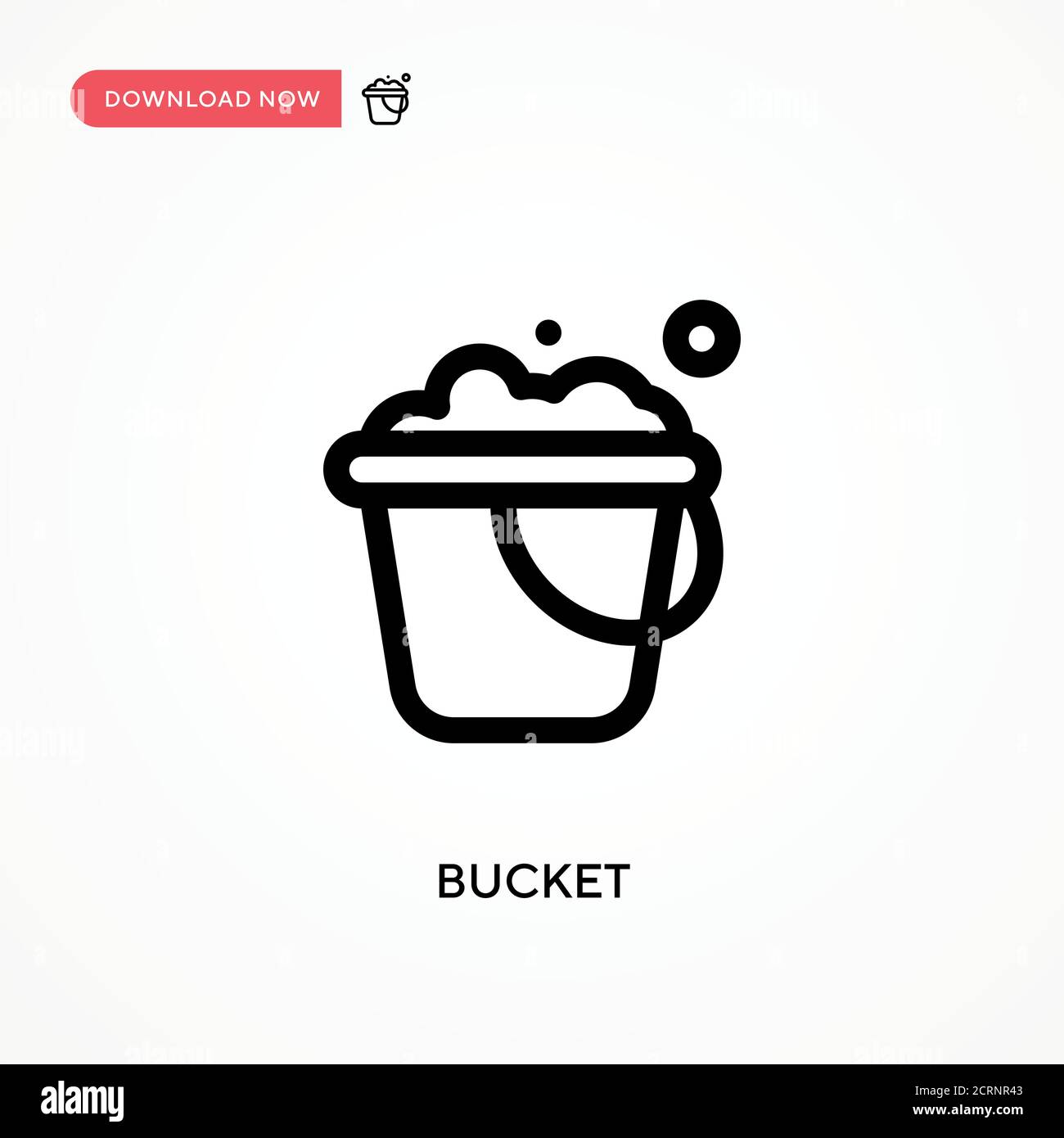 Bucket Simple vector icon. Modern, simple flat vector illustration for ...