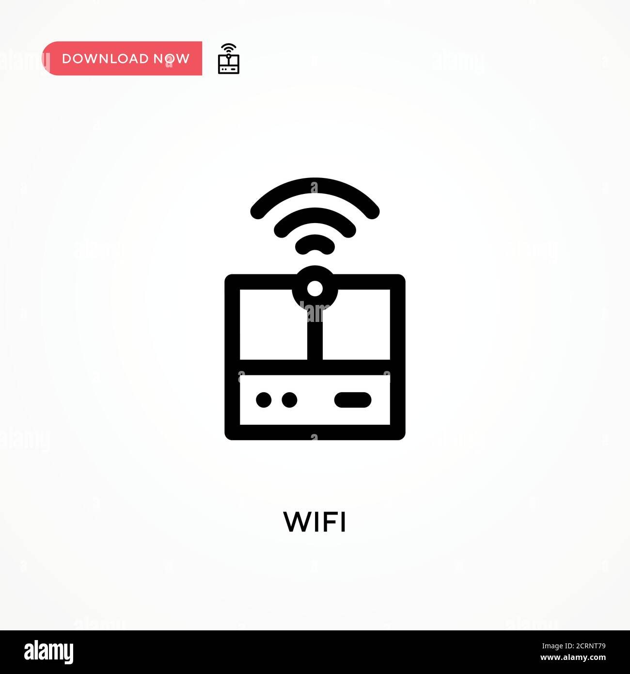 Wifi Simple vector icon. Modern, simple flat vector illustration for ...