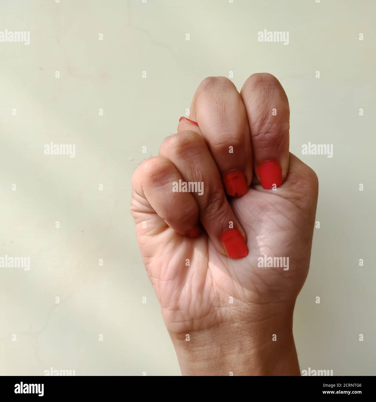 Sign language, A collage of the American sign language alphabet N by ...