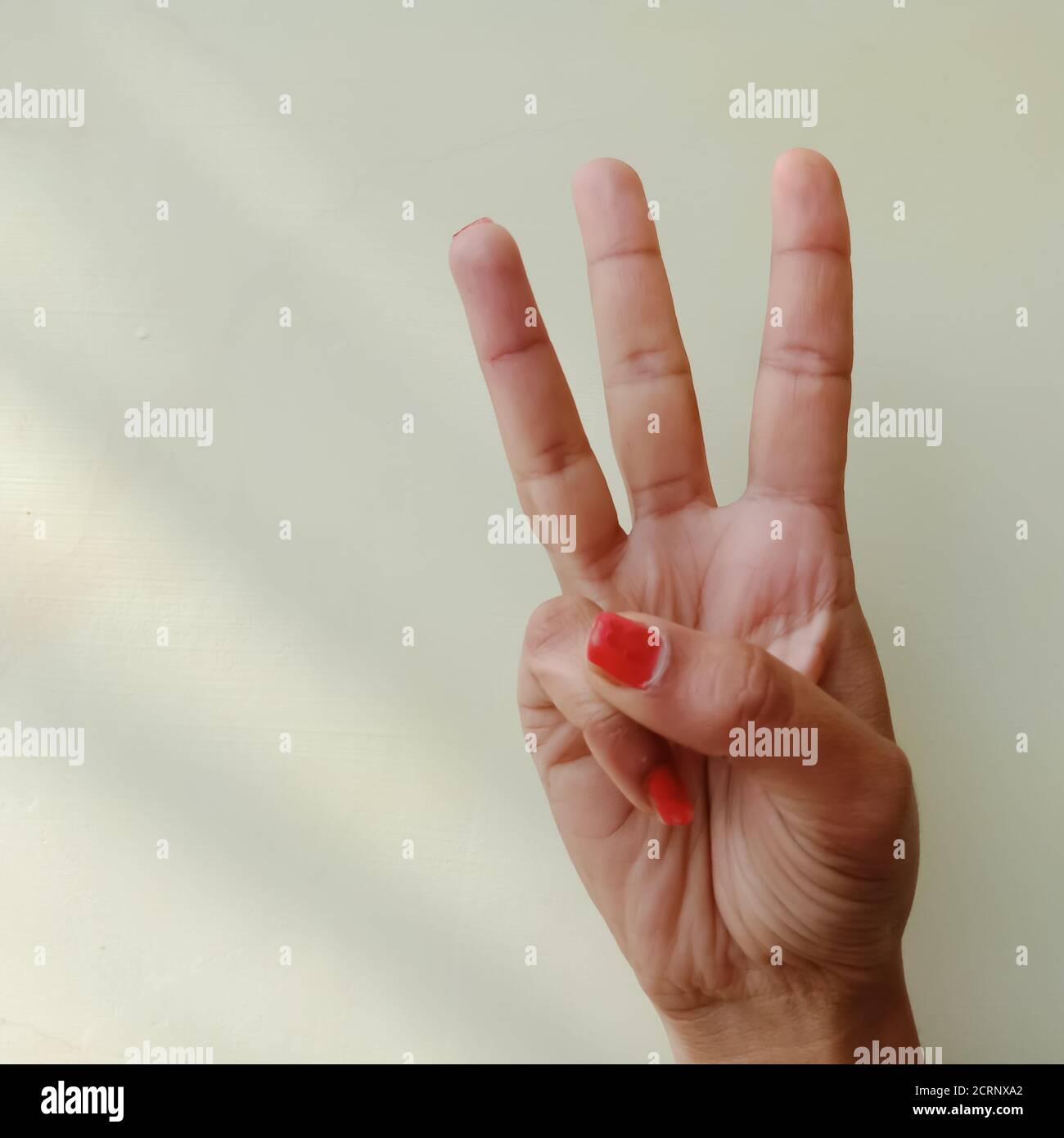Sign language, A collage of the American sign language alphabet W by ...