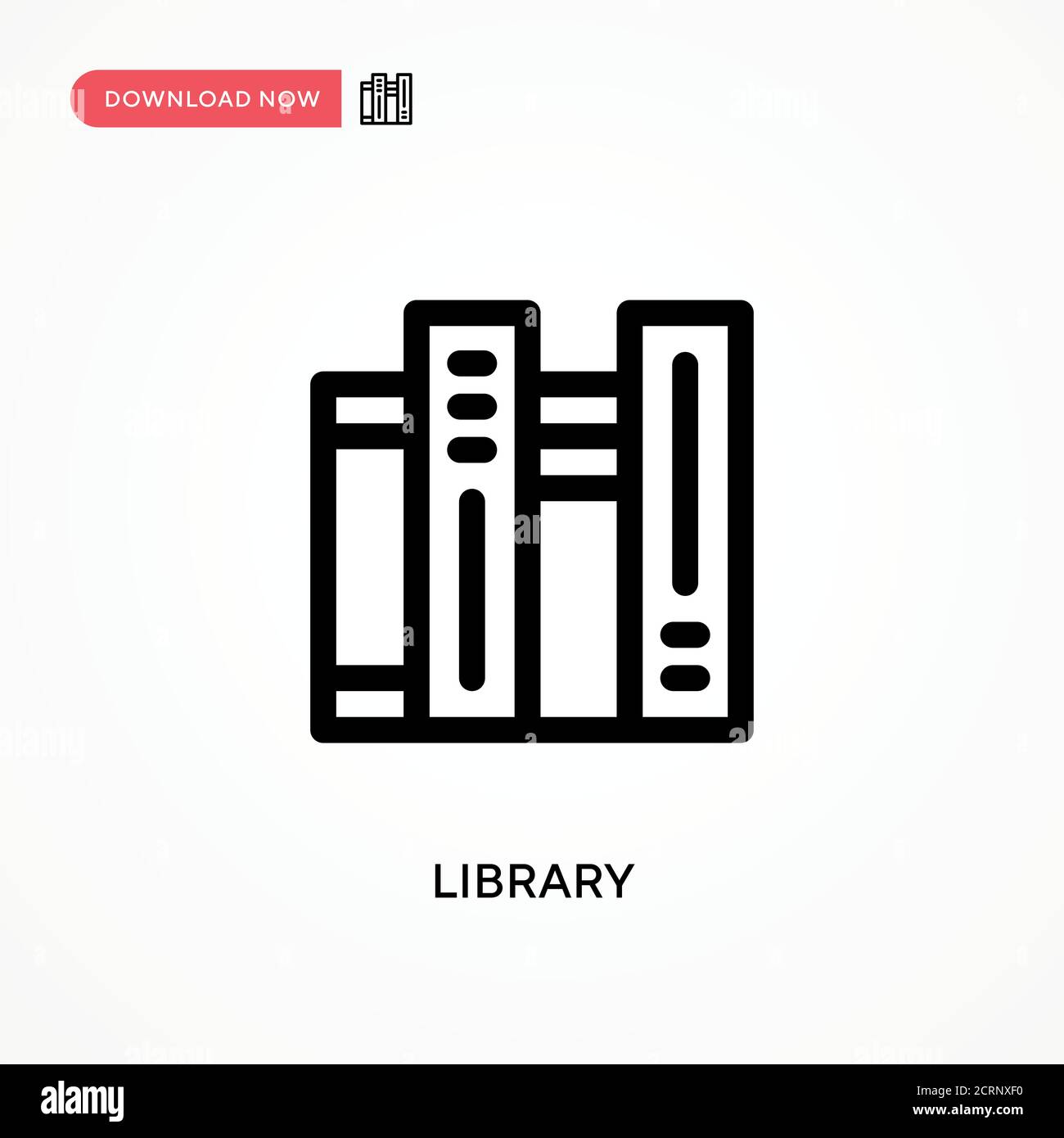 Library Simple vector icon. Modern, simple flat vector illustration for ...