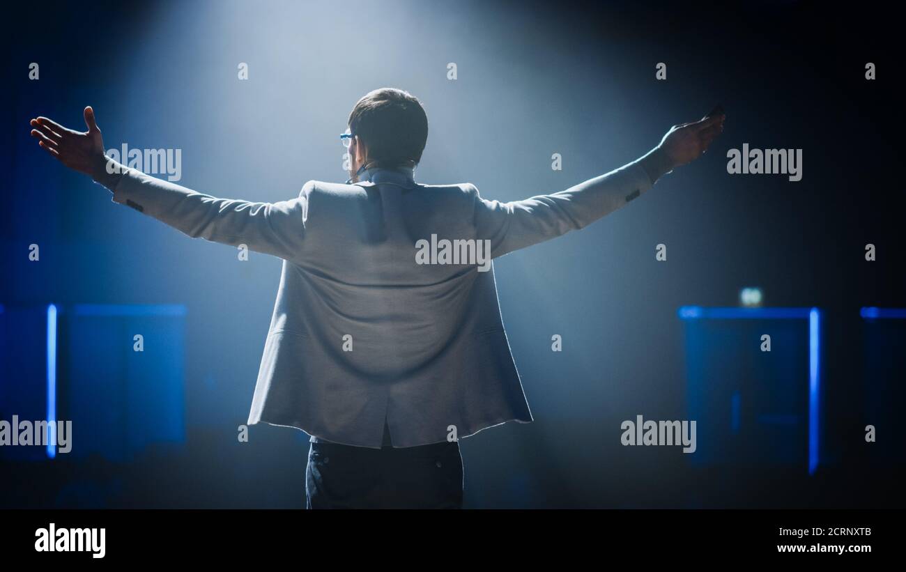 Successful Motivational Speaker, Talking about Happiness, Success and ...