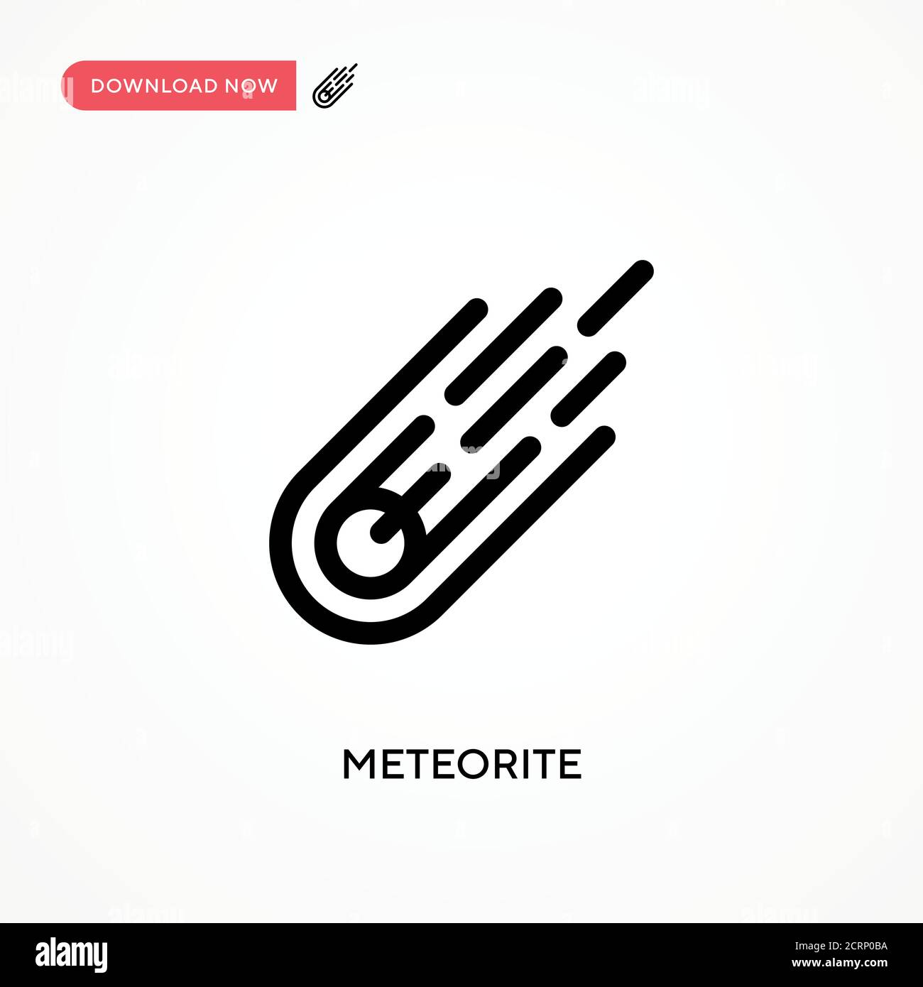 Meteorite Simple vector icon. Modern, simple flat vector illustration ...