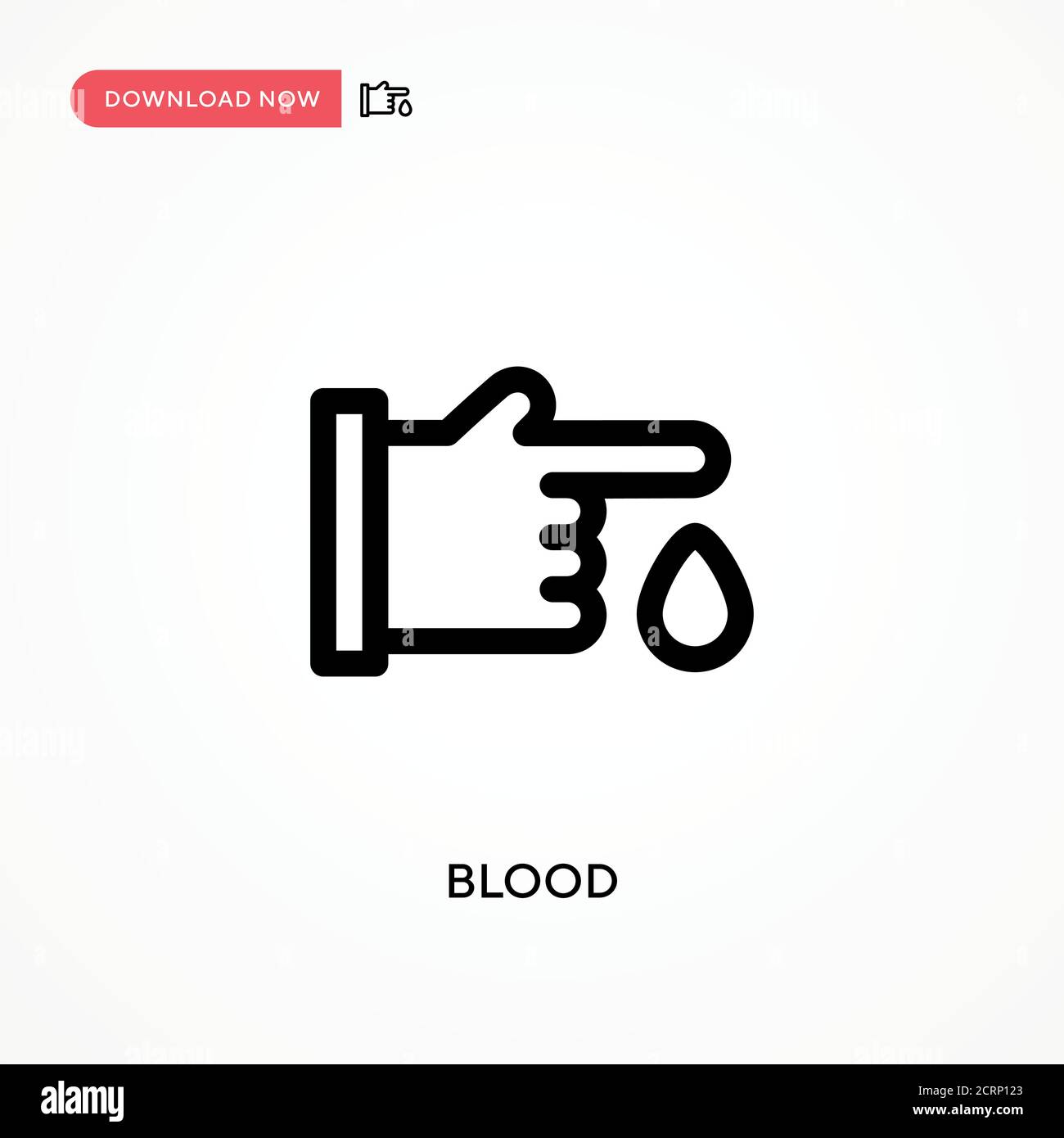 Blood Simple vector icon. Modern, simple flat vector illustration for ...