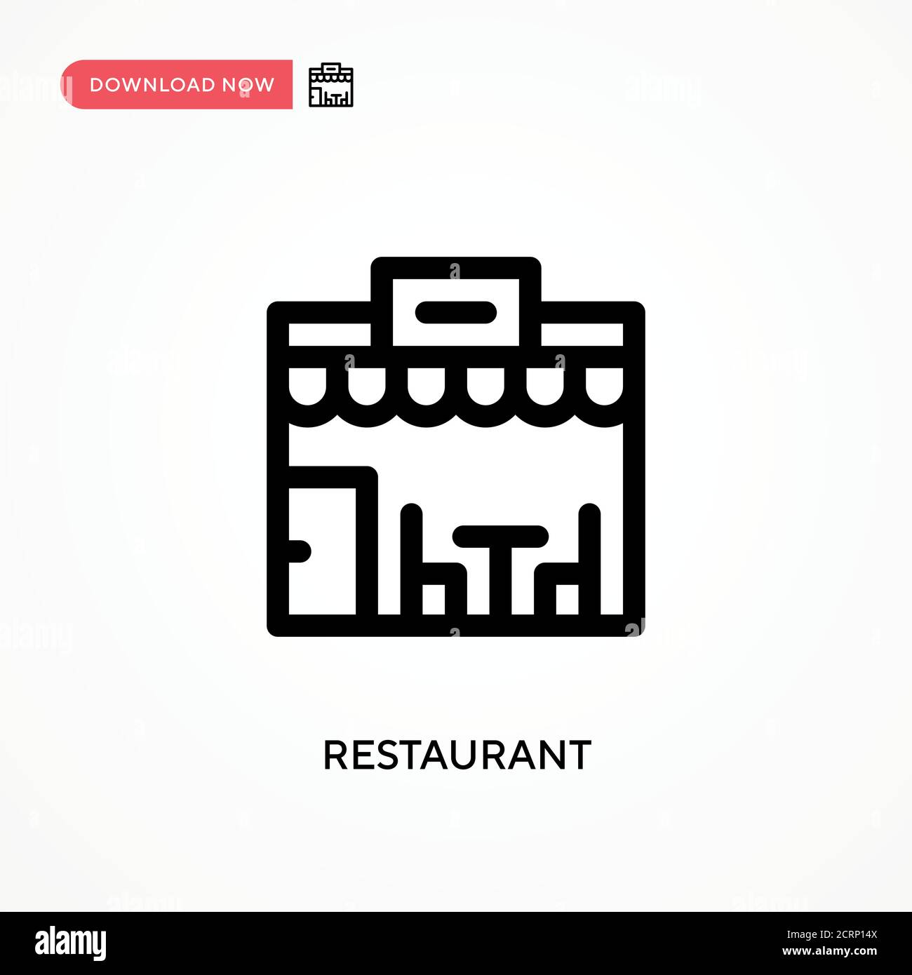 Restaurant Simple vector icon. Modern, simple flat vector illustration ...