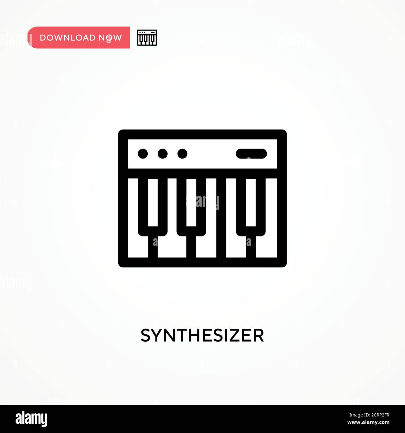 Synthesizer Simple vector icon. Modern, simple flat vector illustration ...