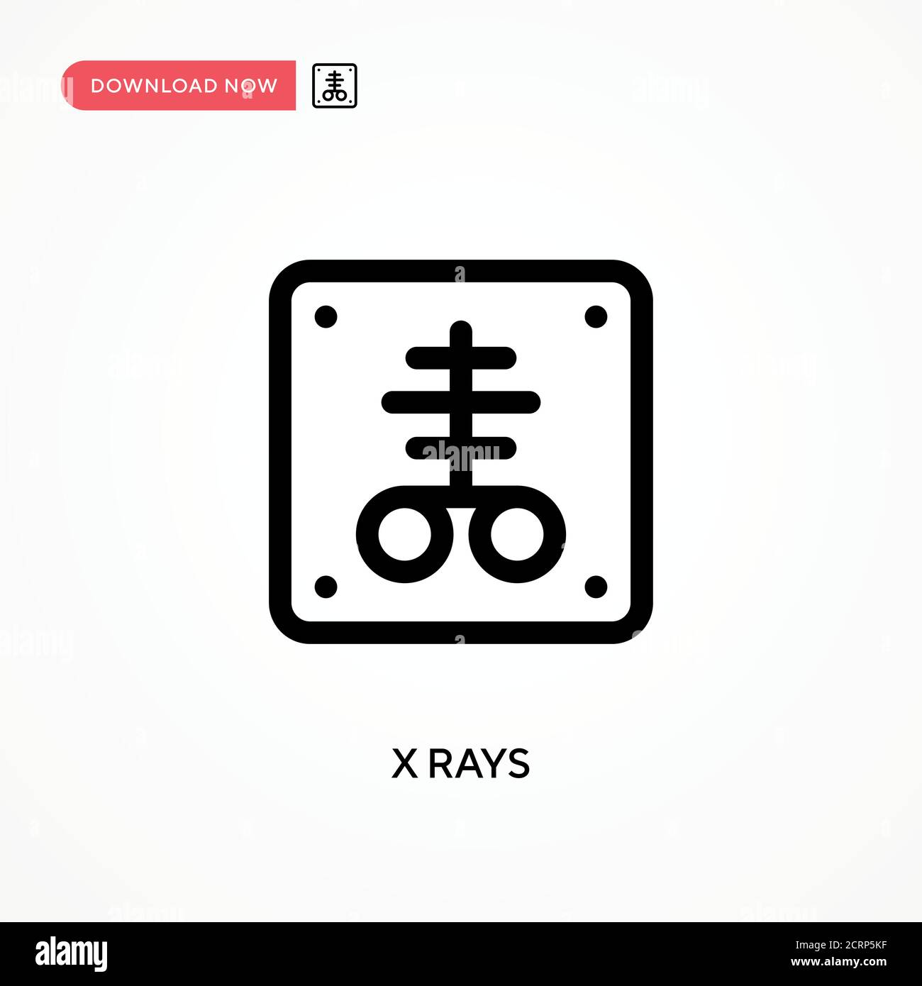 X rays Simple vector icon. Modern, simple flat vector illustration for ...