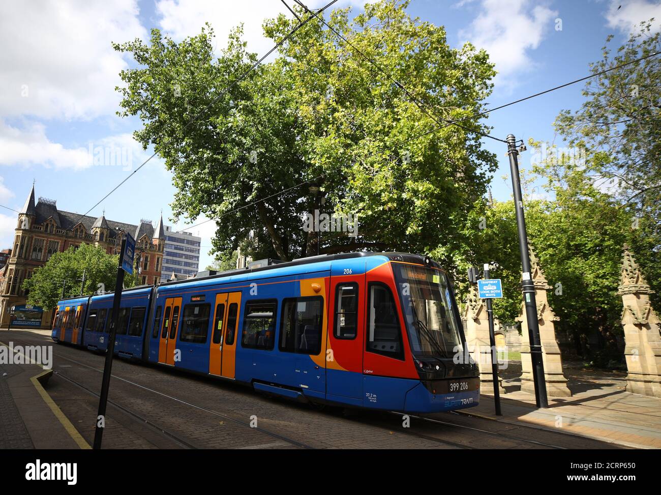 Sheffield tram train hi-res stock photography and images - Alamy