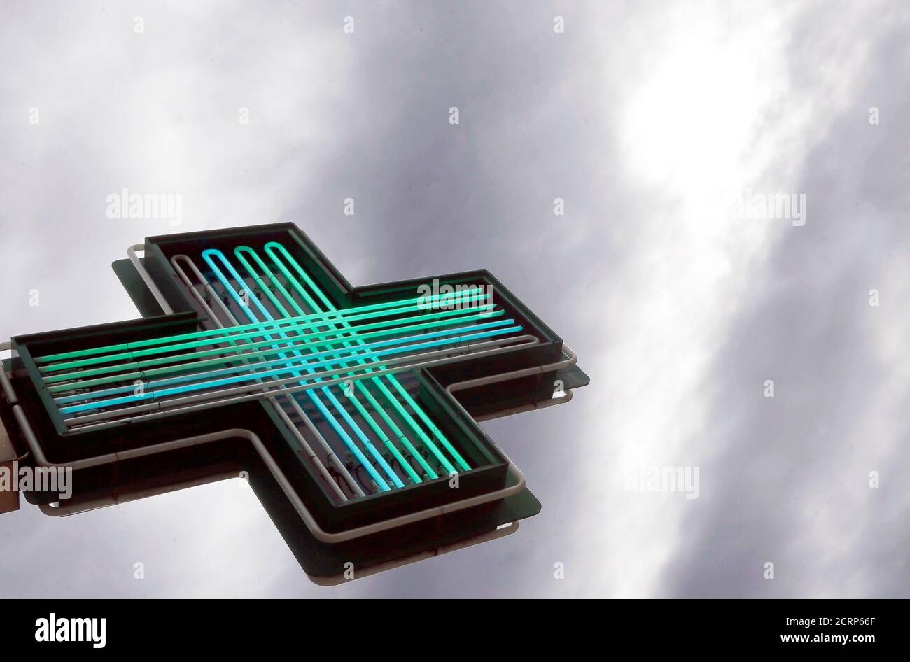 French Pharmacy Green Cross High Resolution Stock Photography and ...