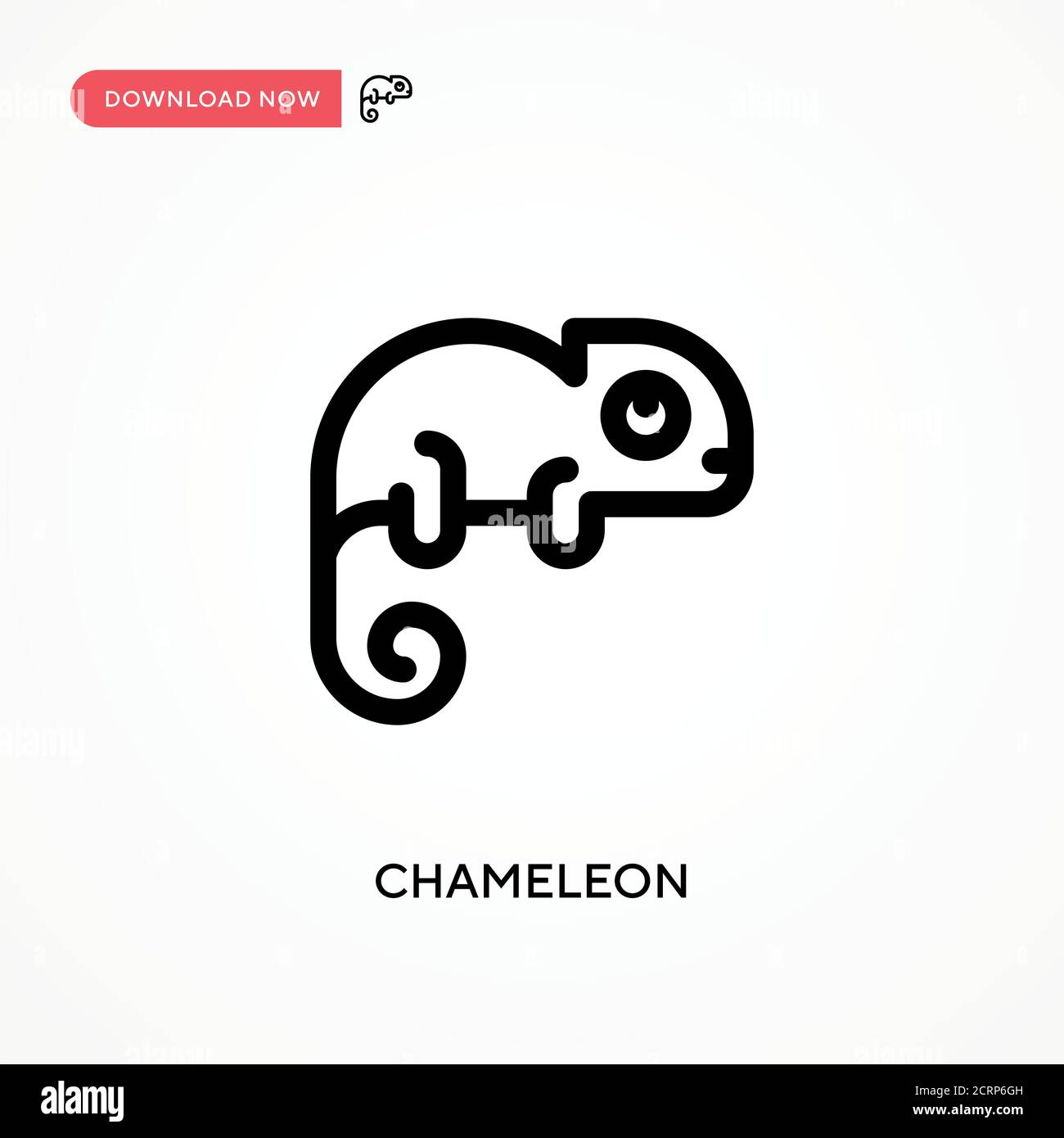 Chameleon Simple vector icon. Modern, simple flat vector illustration ...