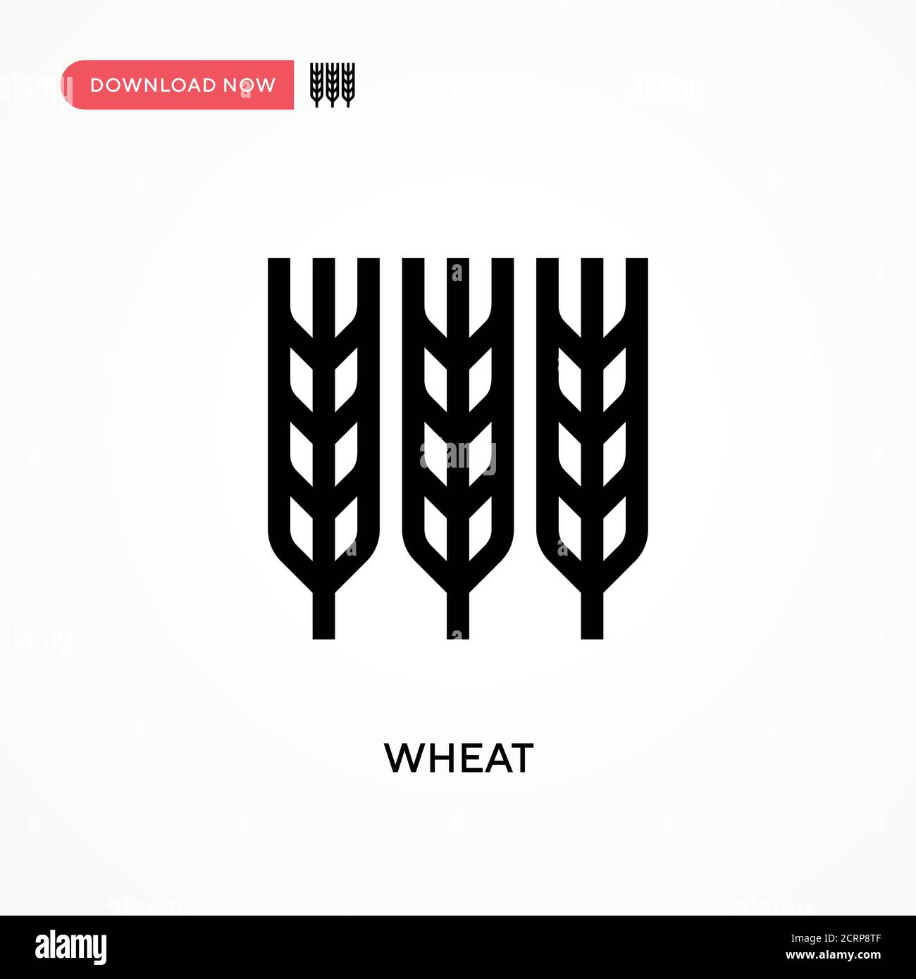 Wheat Simple vector icon. Modern, simple flat vector illustration for ...
