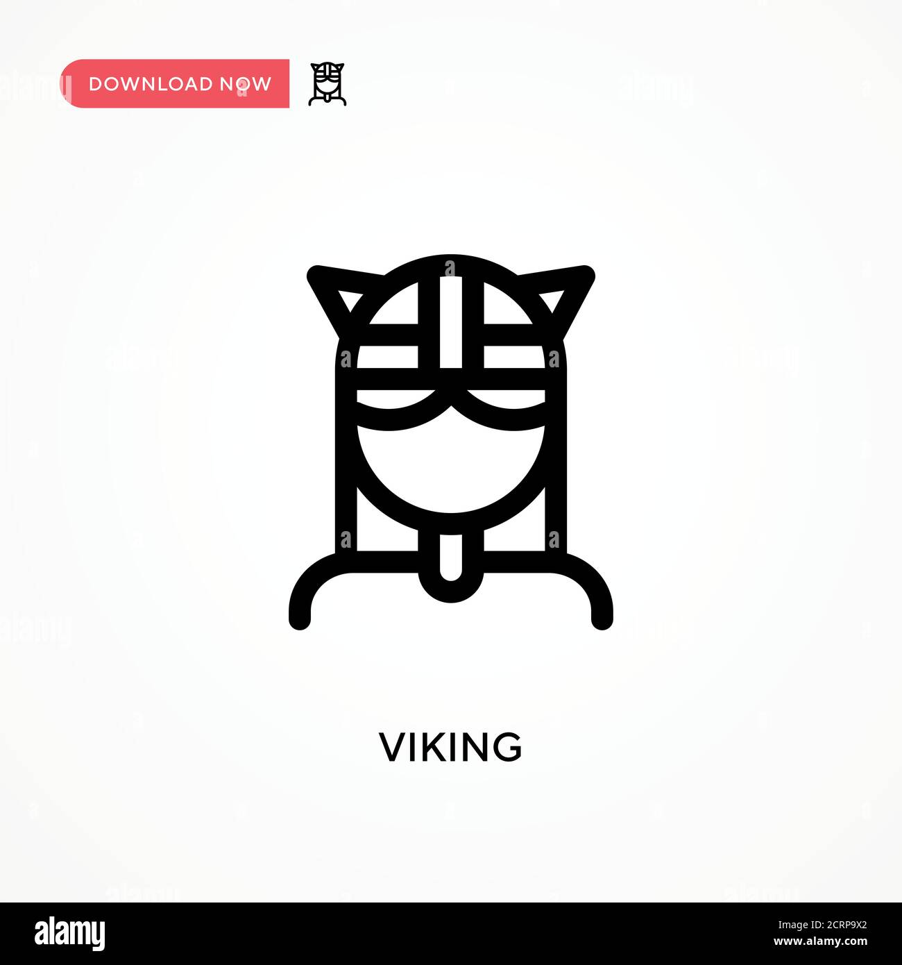 Viking Simple vector icon. Modern, simple flat vector illustration for ...