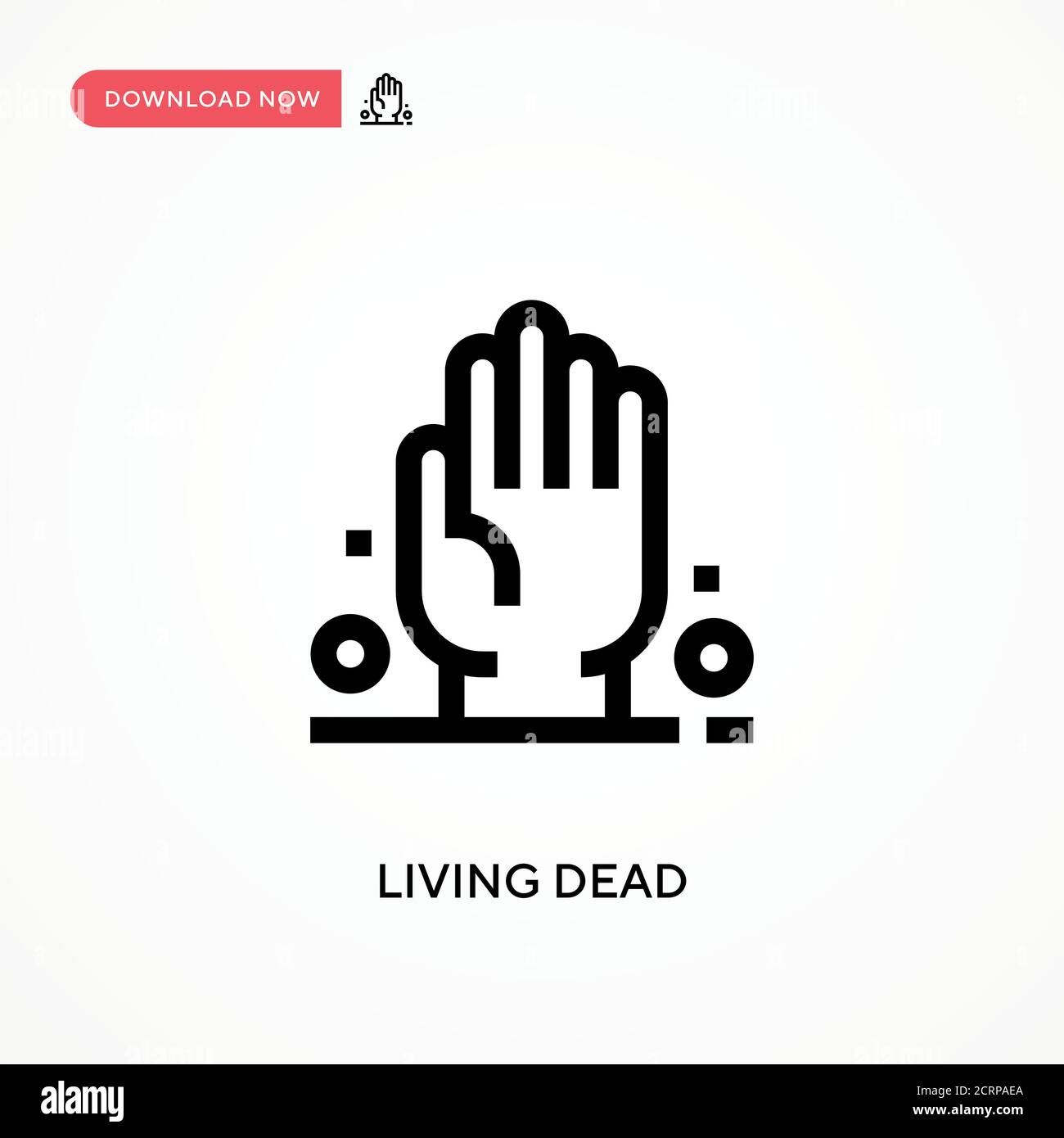 Living dead Simple vector icon. Modern, simple flat vector illustration ...