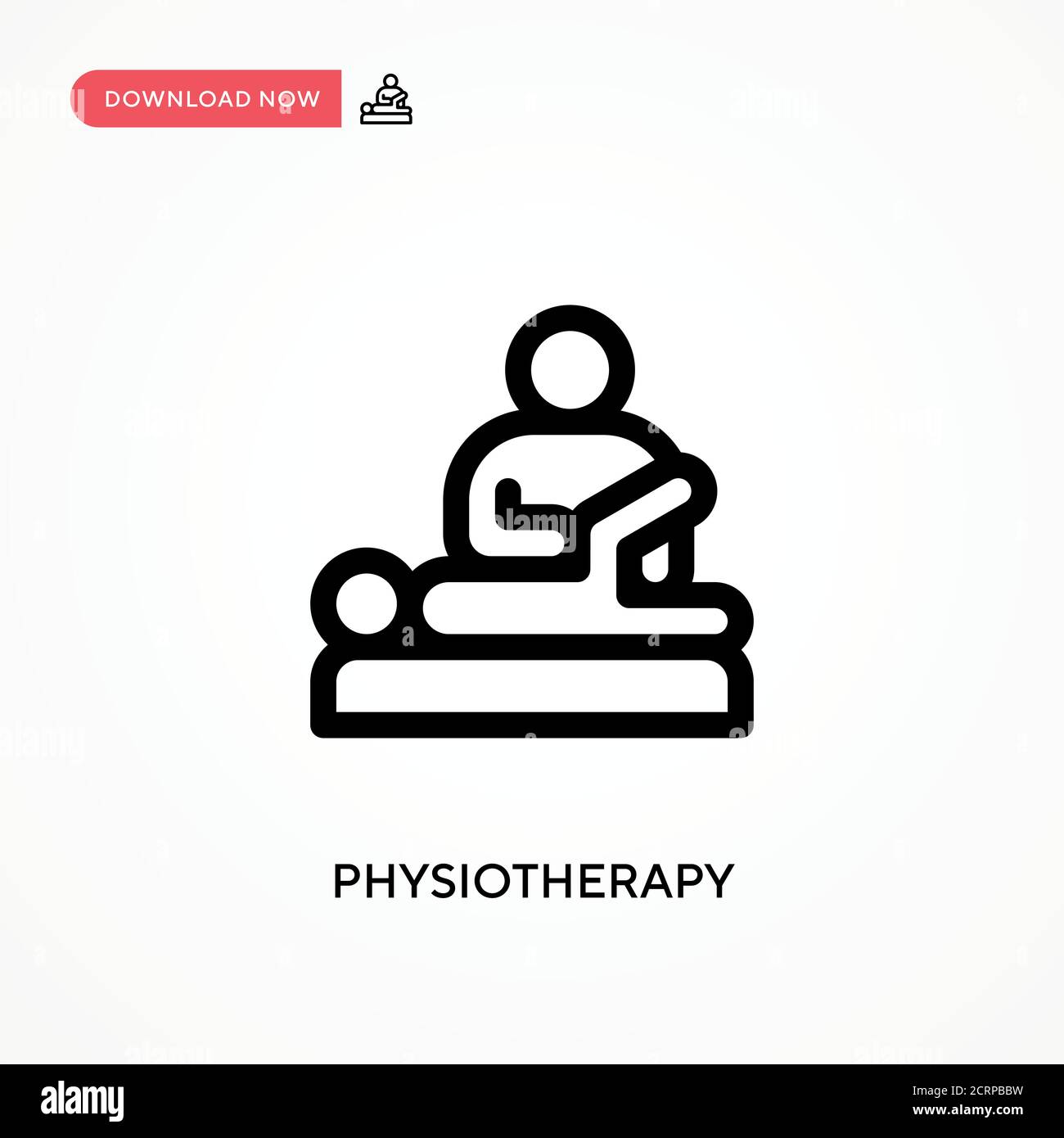 Physiotherapy Simple vector icon. Modern, simple flat vector ...
