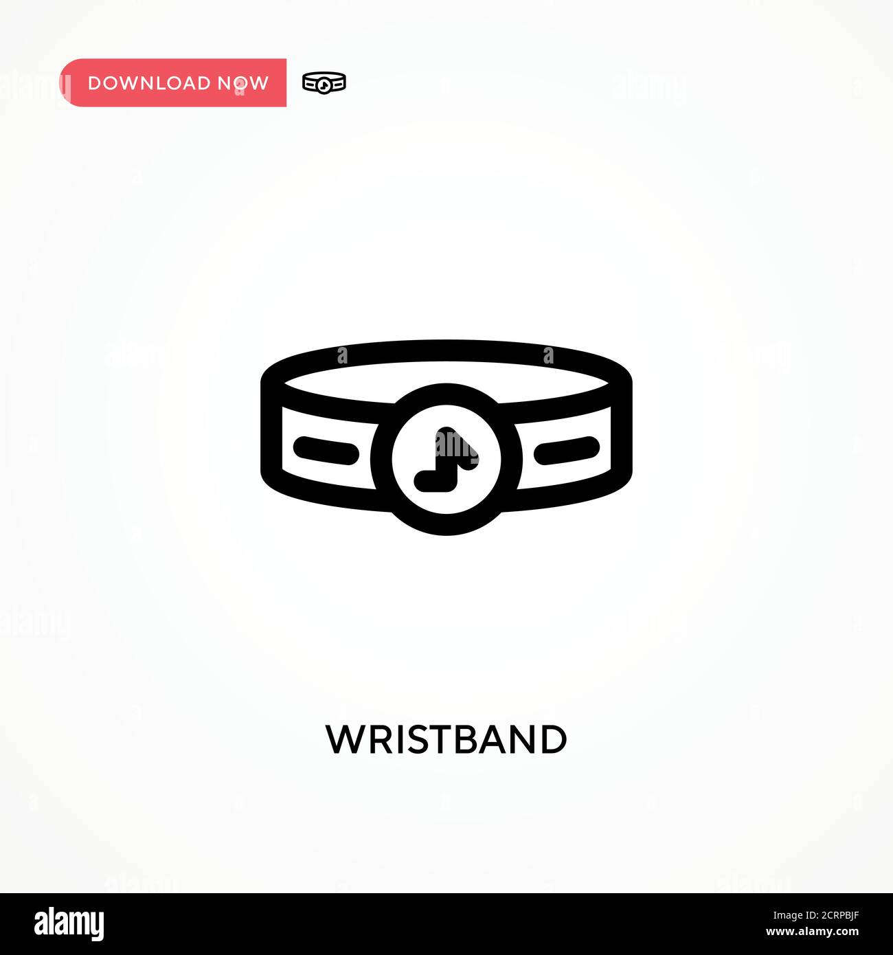 Wristband Simple vector icon. Modern, simple flat vector illustration ...