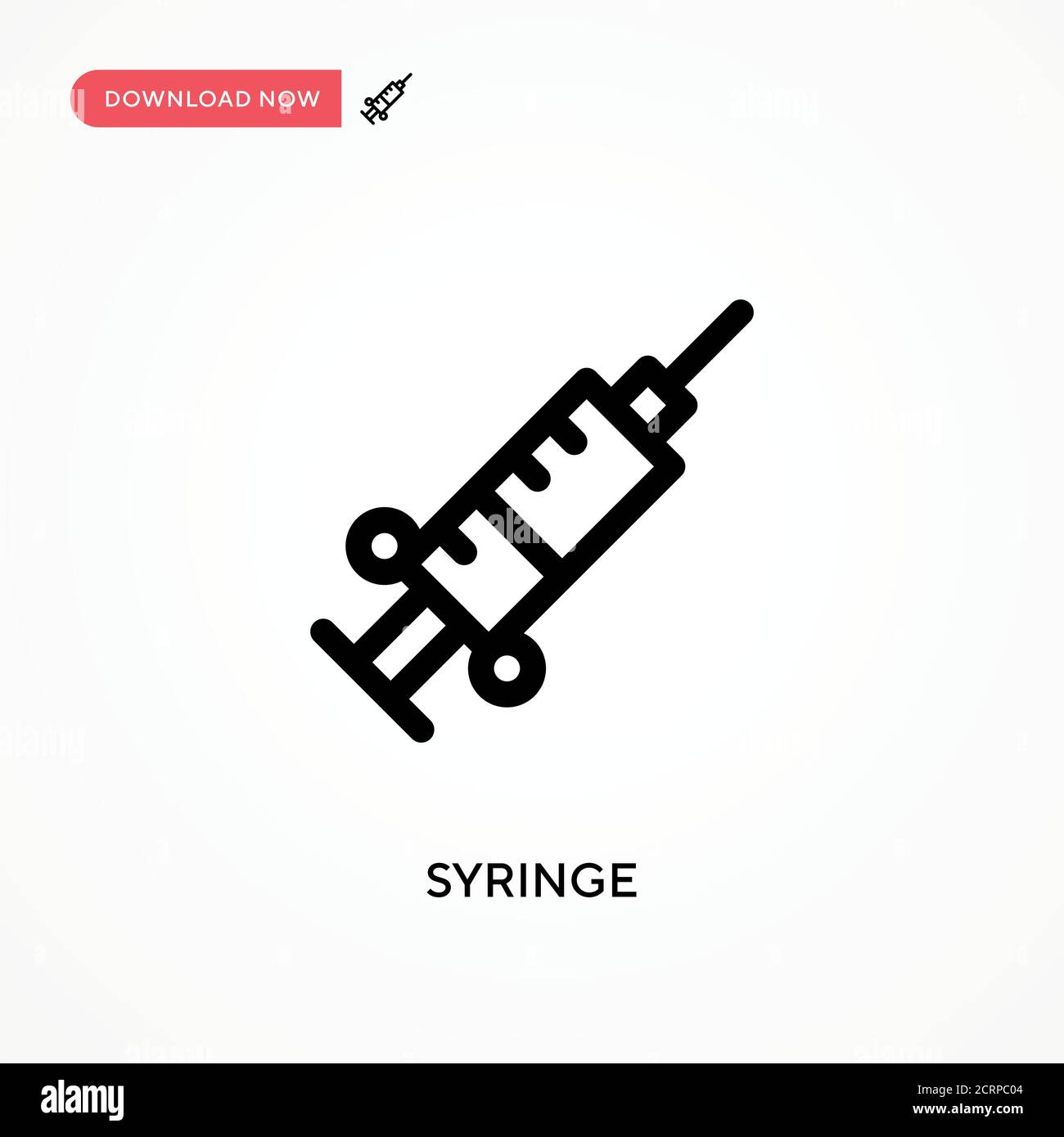 Syringe Simple vector icon. Modern, simple flat vector illustration for ...