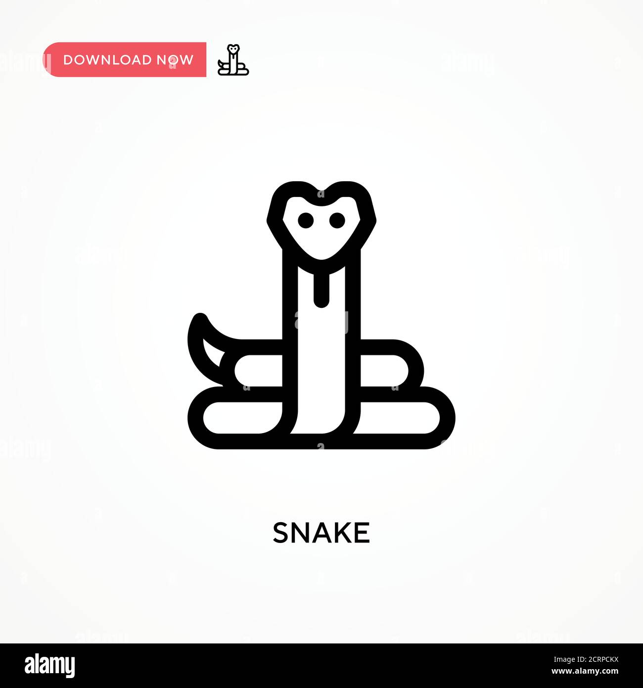 Snake Simple vector icon. Modern, simple flat vector illustration for ...