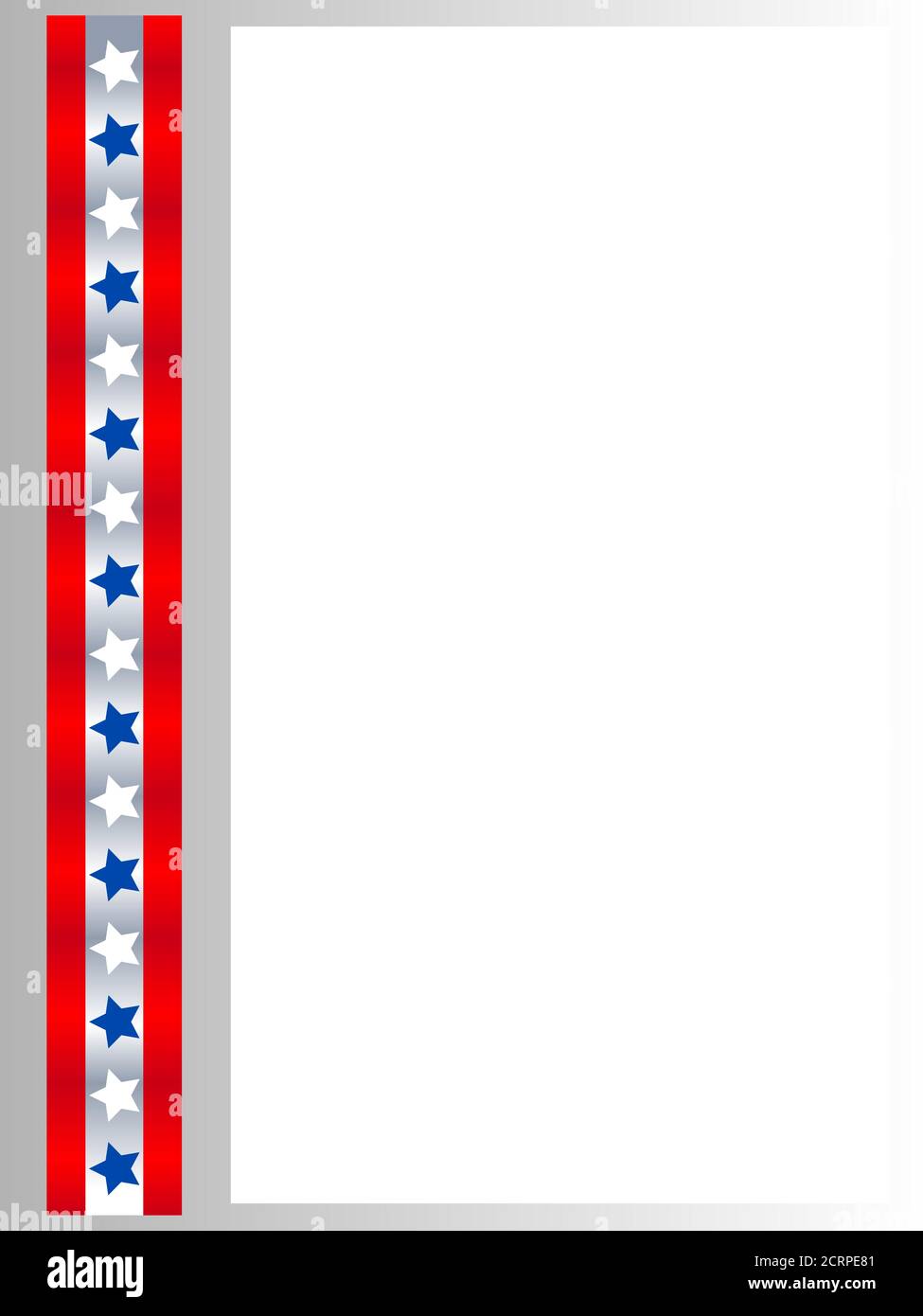 Vintage American Flag Border