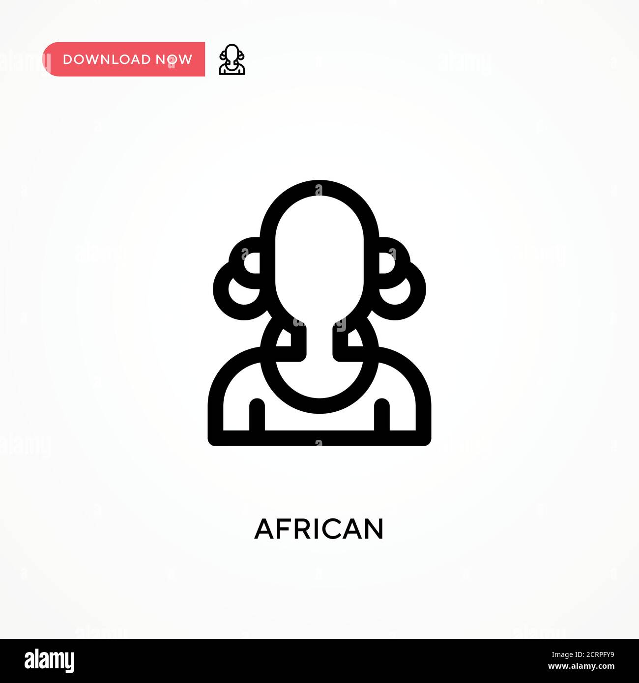 Portrait african man tribal Stock Vector Images - Alamy